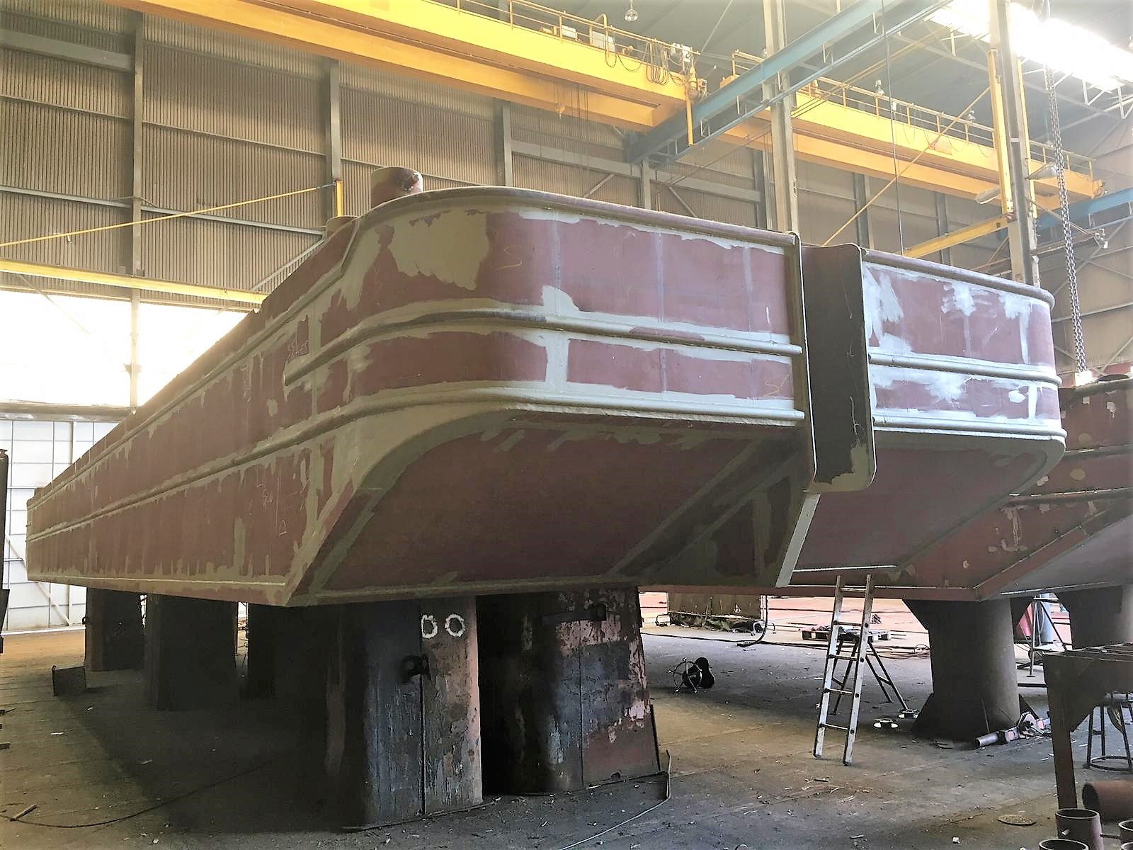 Nieuwbouw van vier beunbakken – Shipyard Millingen